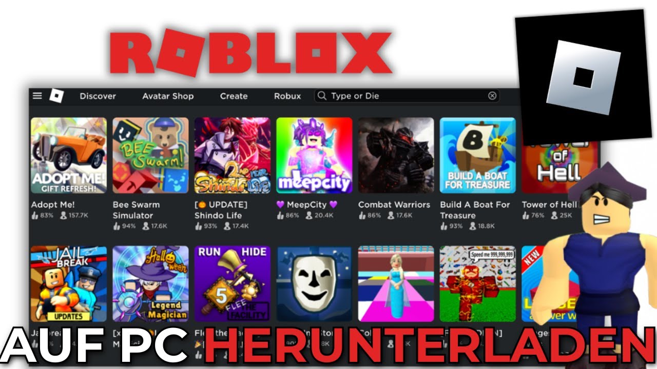 Roblox Auf Pc/Laptop SPIELEN (Einfach Gemacht) Deutsch - YouTube