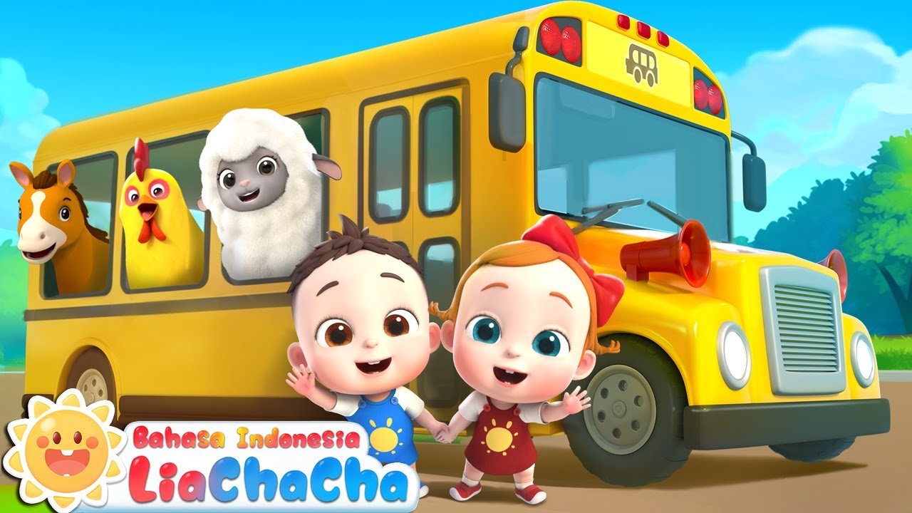 Bus Hewan Lucu | Roda di Bis🚌| Wheels on the Bus | Lagu Anak-anak ...