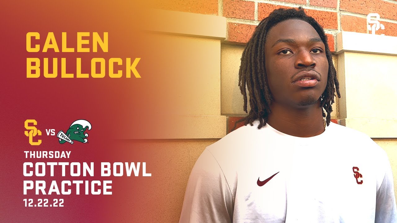 USC DB Calen Bullock on his All-American honors, Tulane’s offense - YouTube
