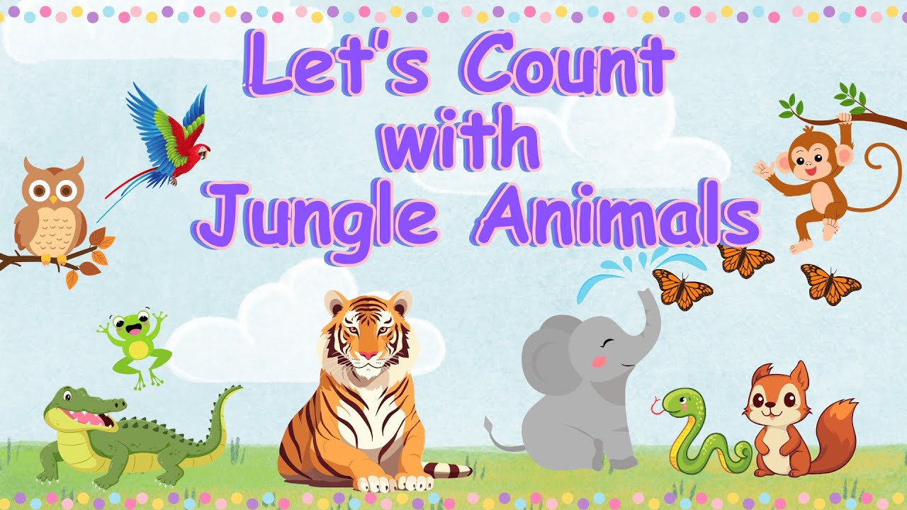 Let’s Count with Jungle Animals | Fun Counting & Mini Quiz for Kids ...