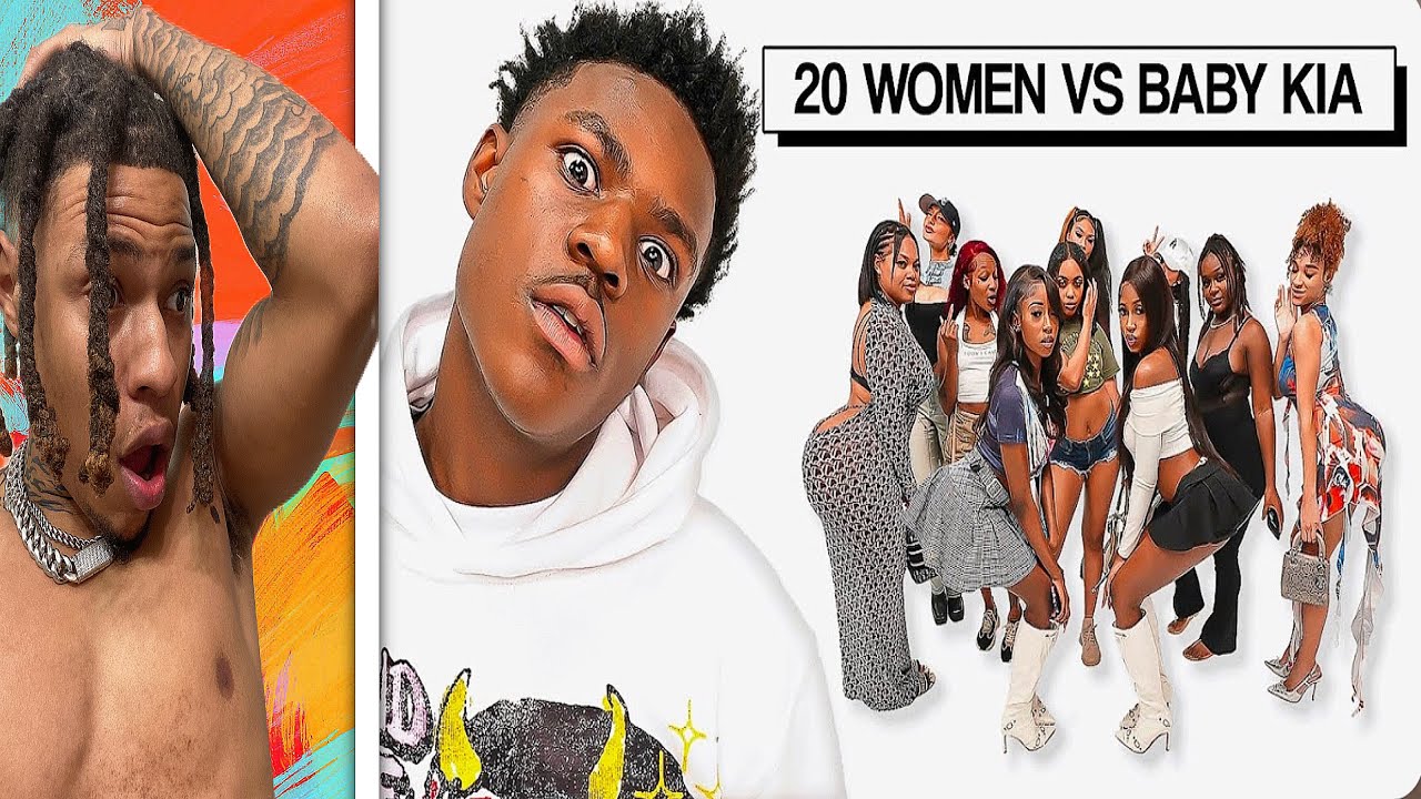 Will baby kia crash out in this 20 women vs 1 rapper? - YouTube