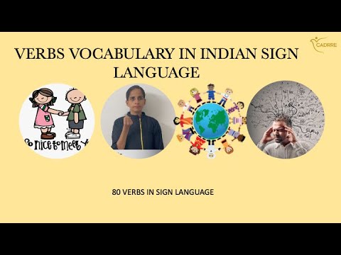 Verbs/Action Words Vocabulary in Indian Sign Language | Quick Recap ...