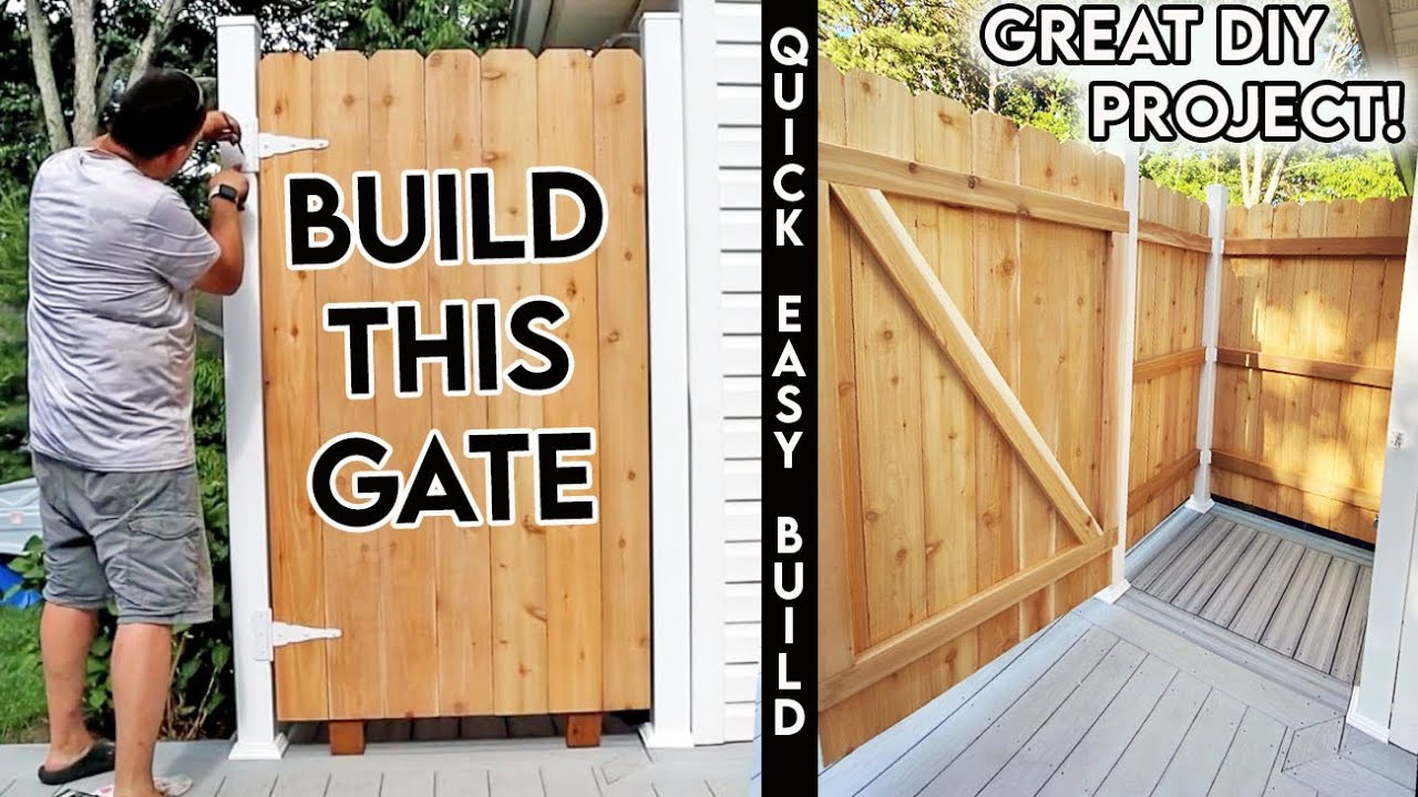 BUILD this GATE in under an hour!! | How To - YouTube