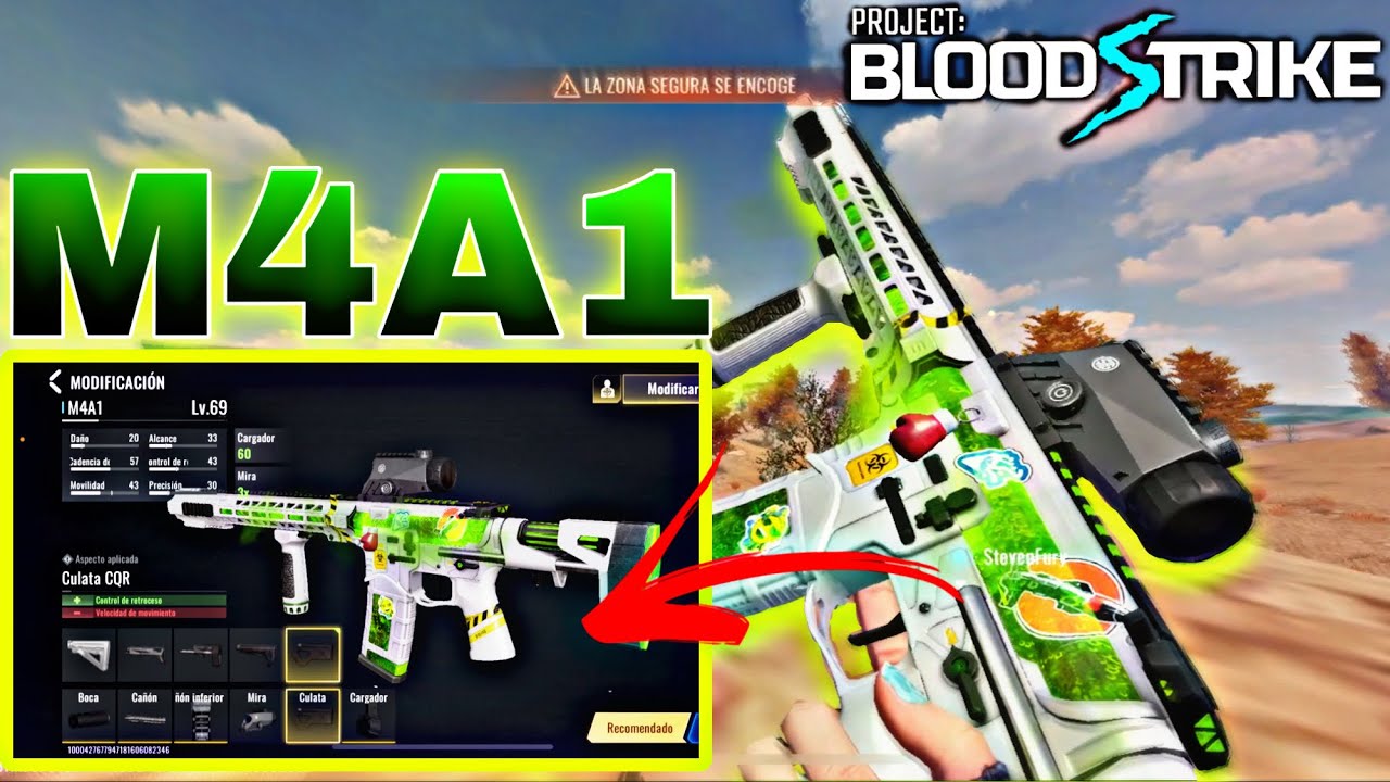 Increíble SKIN de la M4 totalmente GRATIS -Blood Strike - YouTube