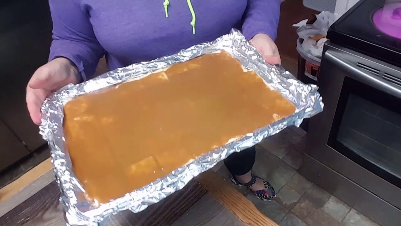 Brickle candy for Christmas goody table. - YouTube