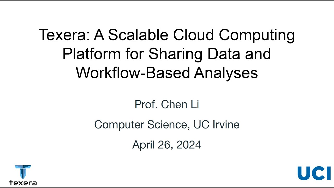 dkNET Webinar "Texera: A Scalable Cloud Computing Platform for Sharing ...