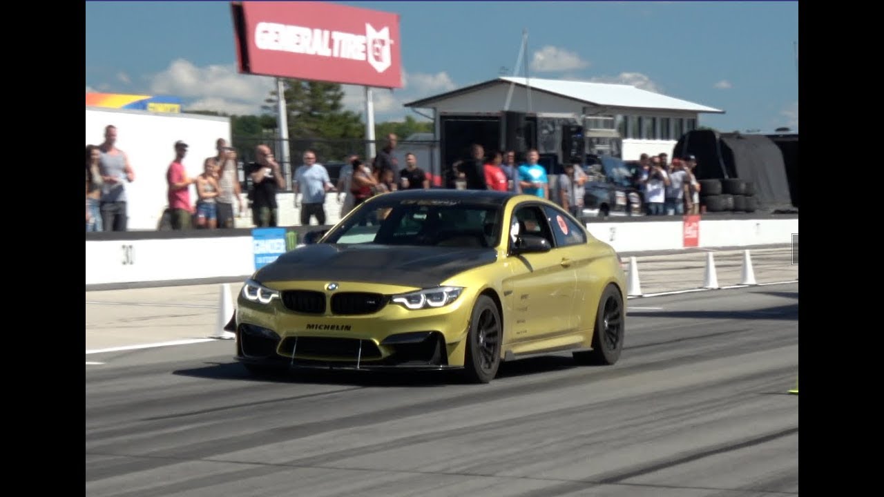 BMW M4 On E85 Turned up to 600whp Roll Racing - YouTube