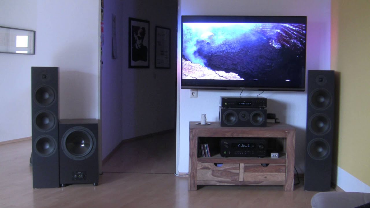 Nubert nuBox 681 Set an Denon 3312 - YouTube