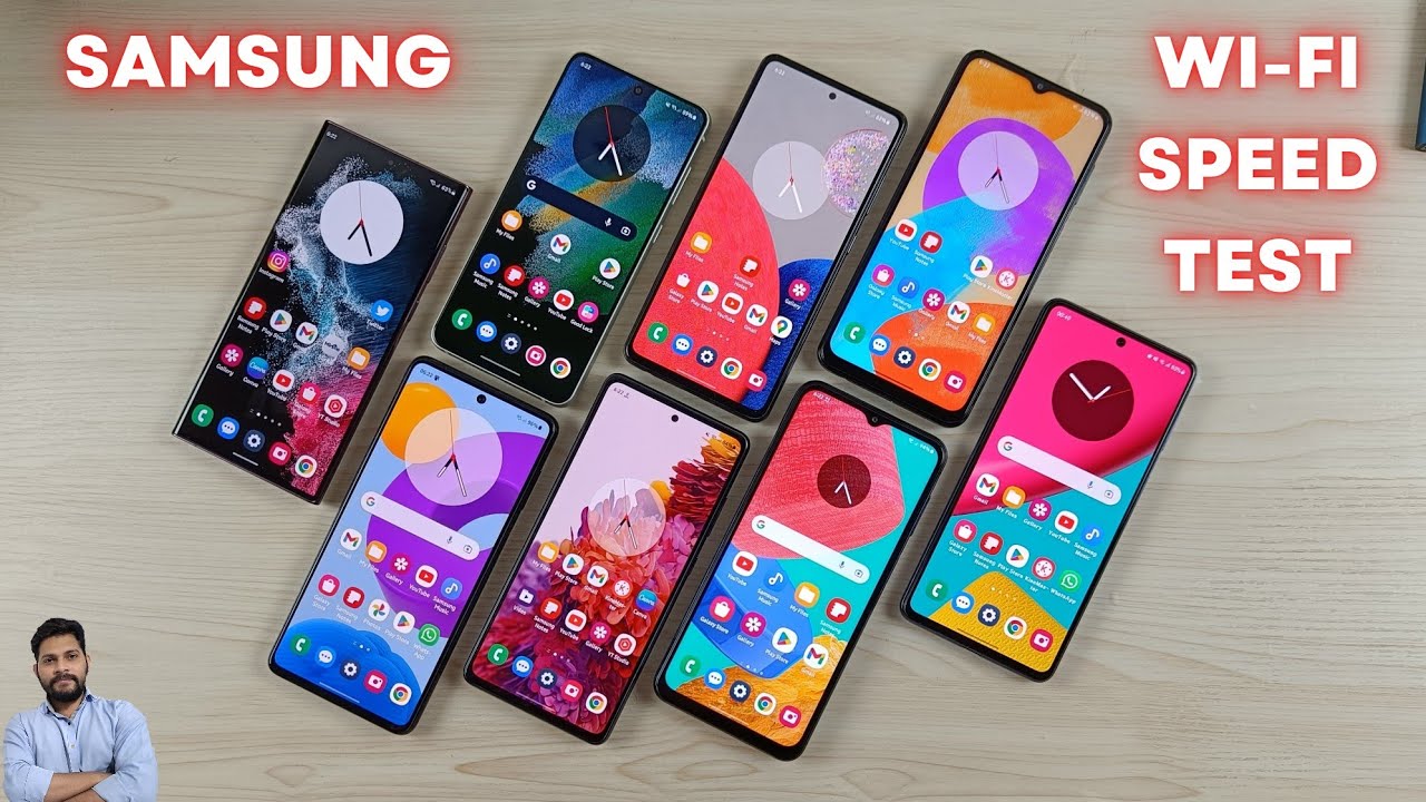 Samsung Galaxy 5G Devices : Wi-Fi Speed Test Comparison - YouTube