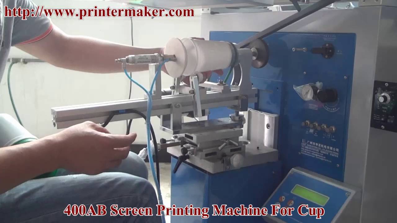 Semi Auto Screen Printer with Motor Registration System - YouTube