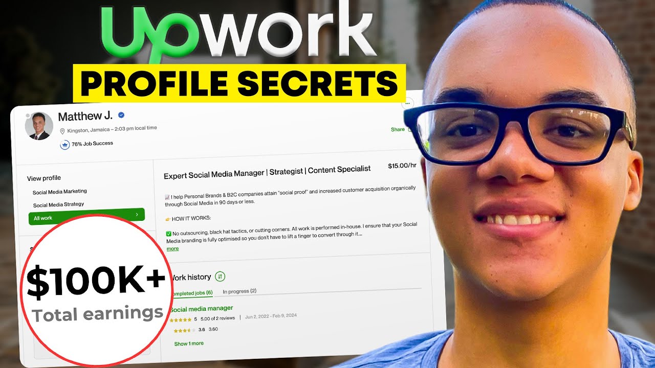 Upwork Profile Secrets I Used To Make $100K As A 20YO - YouTube
