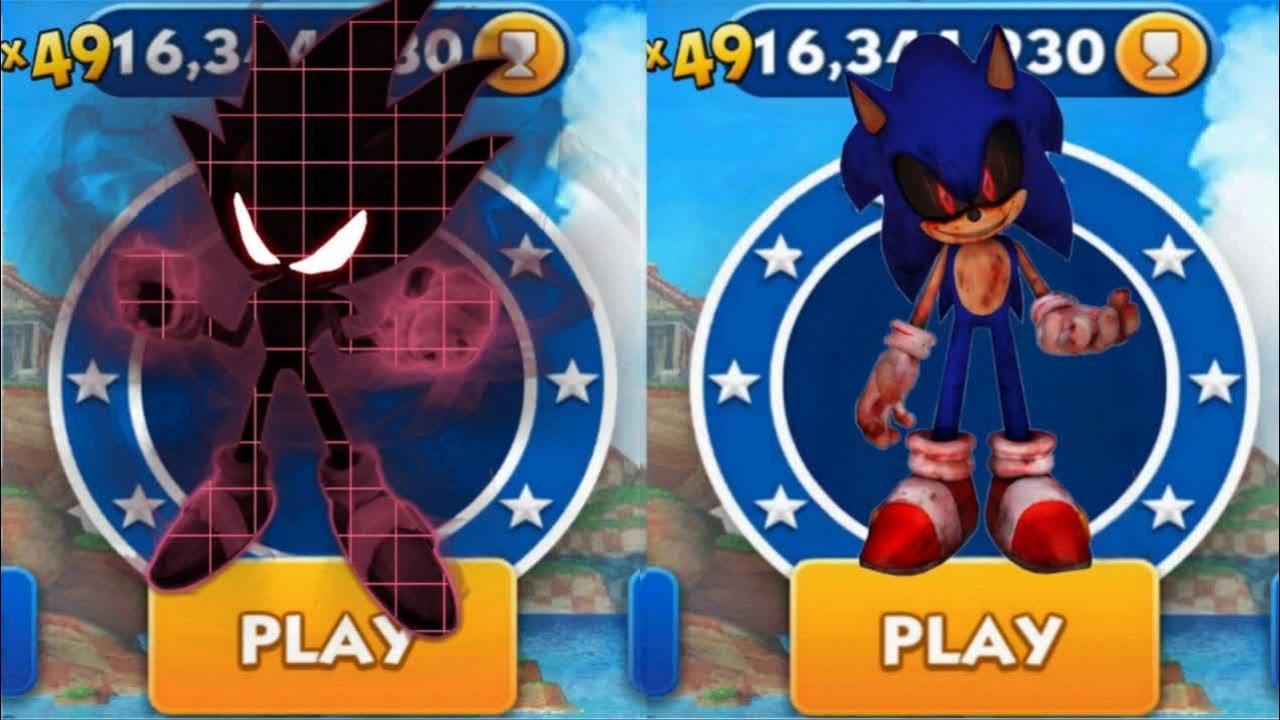 Sonic Dash - Vampire Shadow VS Sonic EXE _ Movie Sonic vs All Bosses ...