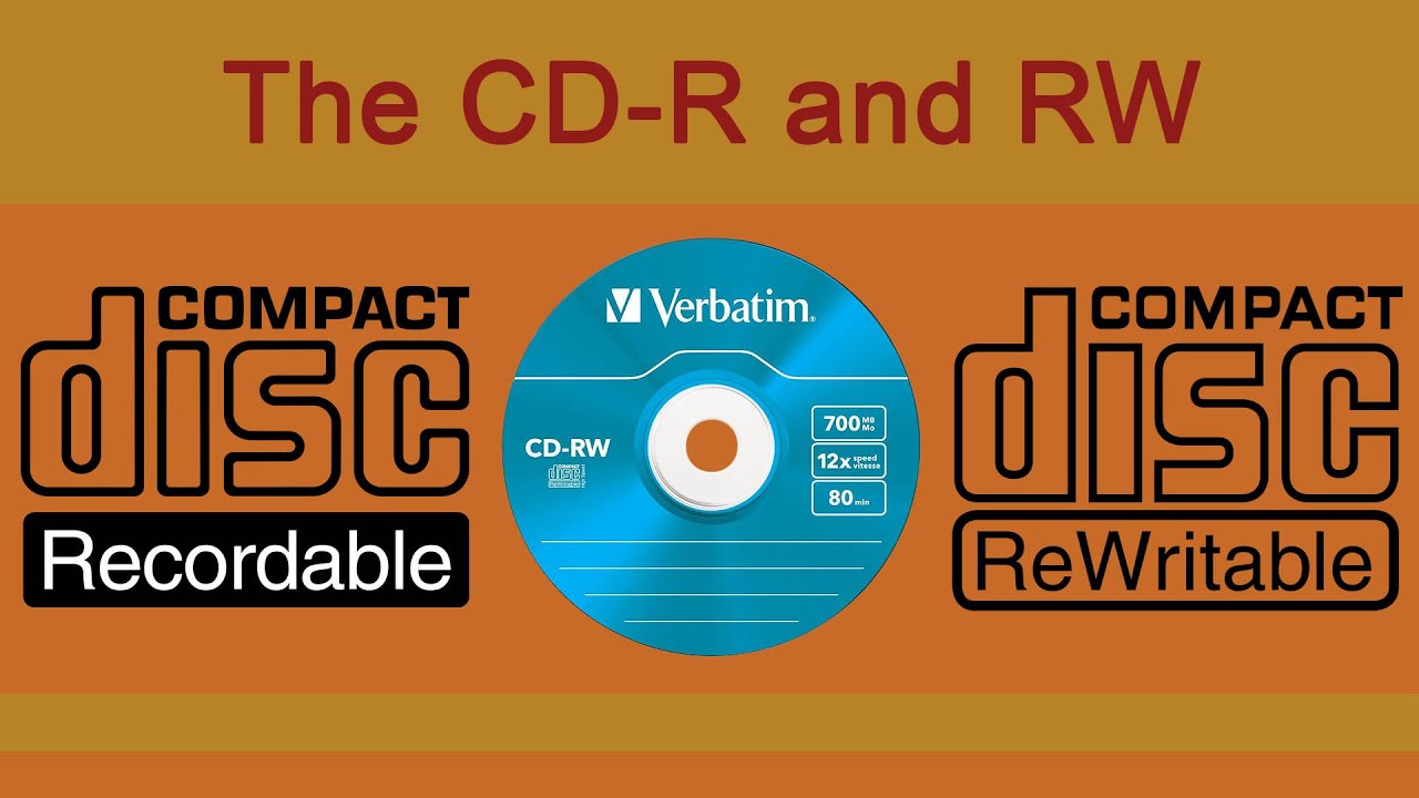 How CD-R and RW works and their history - YouTube