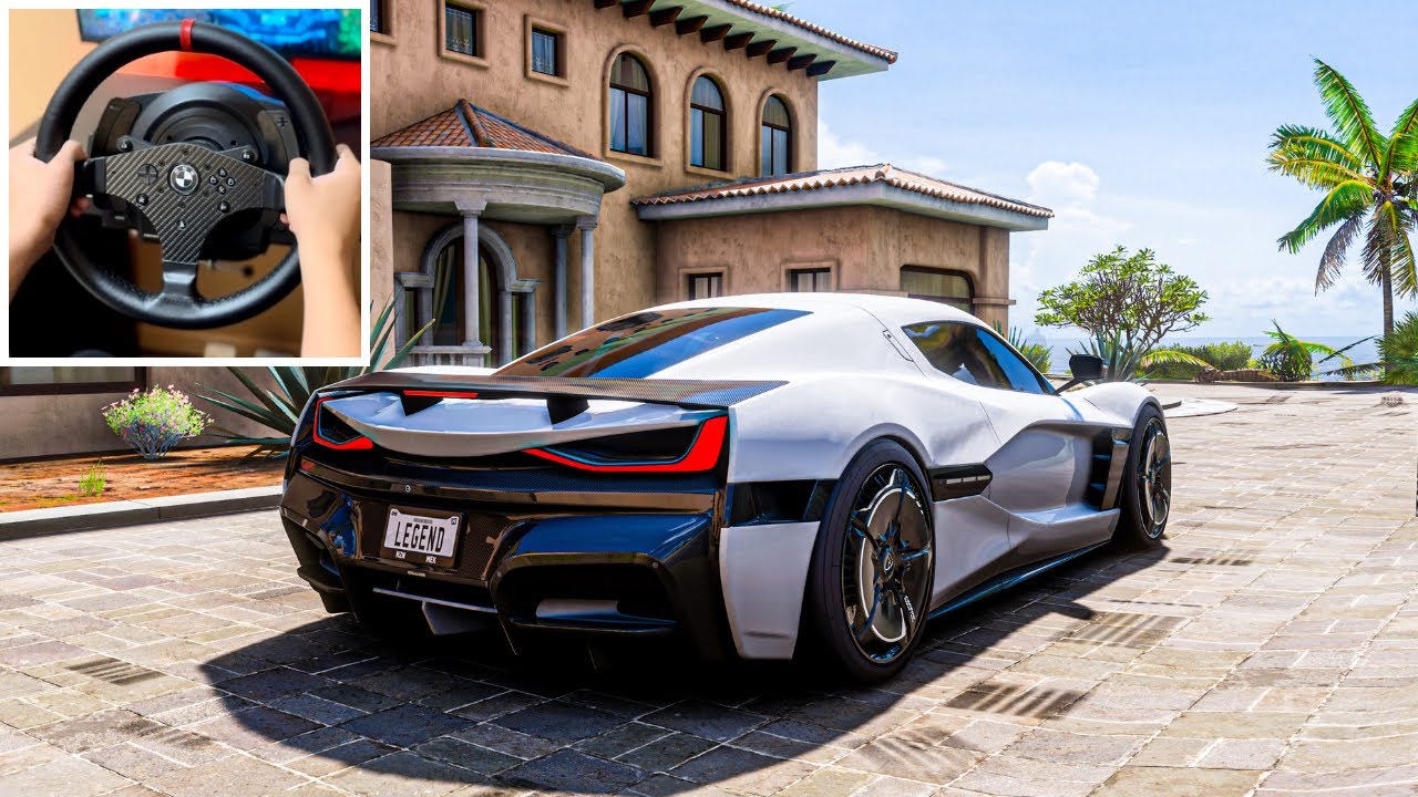 Rimac Nevera | Forza Horizon 5 | Steering Wheel Gameplay - YouTube