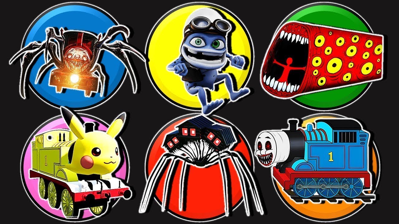 MONSTER VS Choo Choo Charles, Crazy Frog, Train Eater, Kereta Pikachu ...