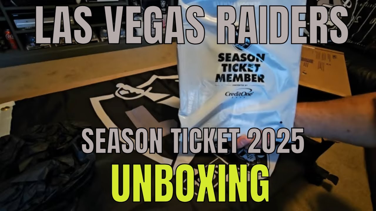 Las Vegas Raiders Season Ticket Unboxing 2025 - YouTube