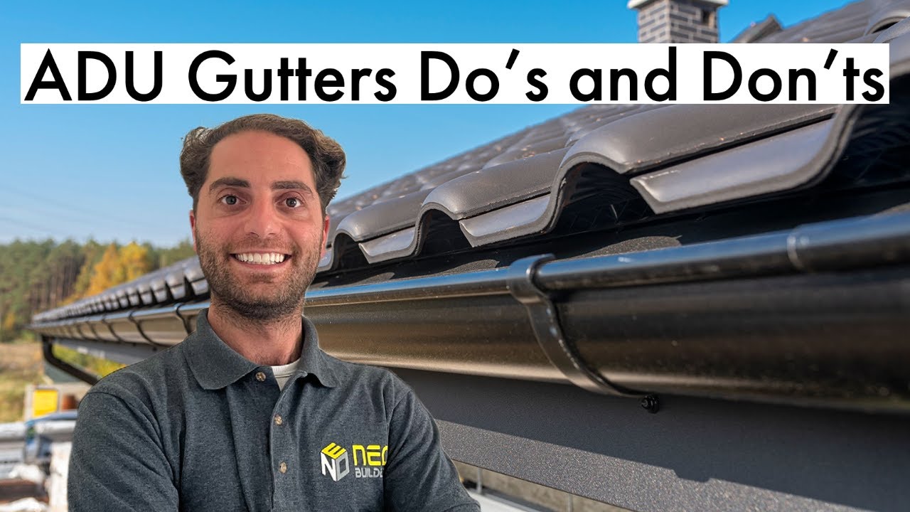 DON'T Skip Gutters for Your ADU - YouTube