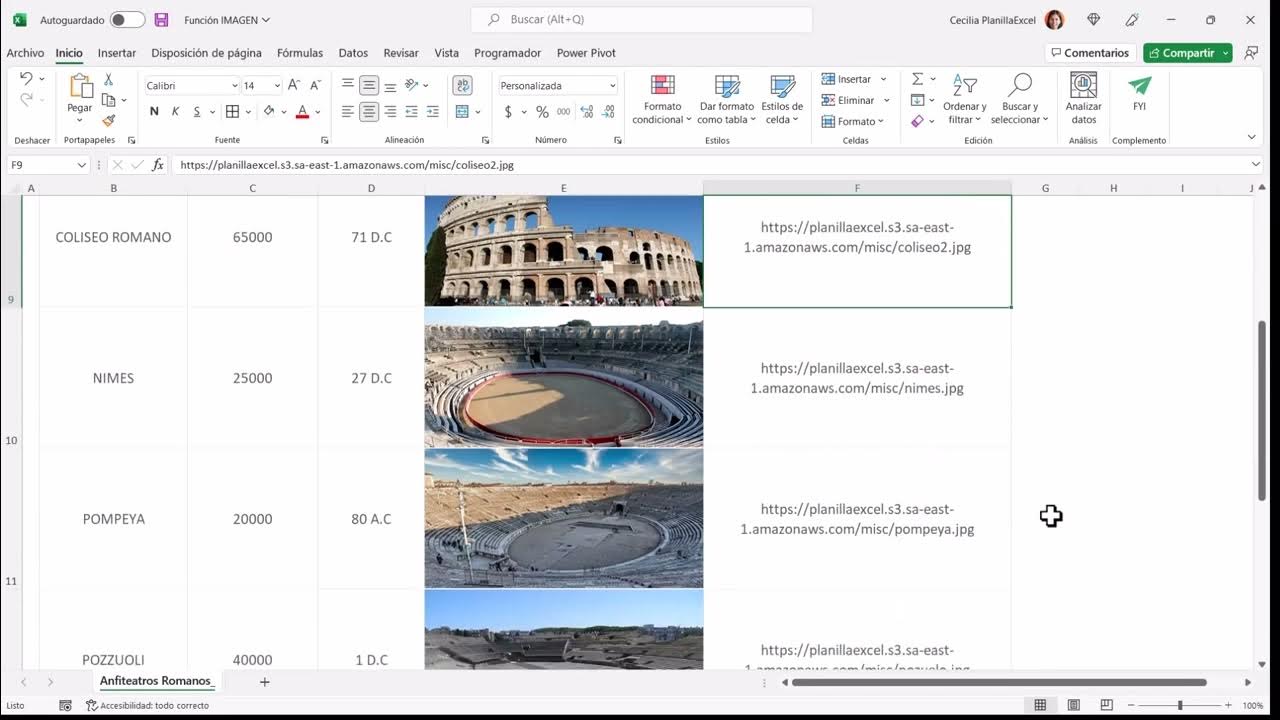 Cómo insertar una imagen en una celda: NUEVA función IMAGEN en Excel - YouTube