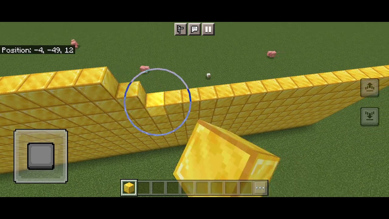Part 1 of making a gold play button in Minecraft - YouTube