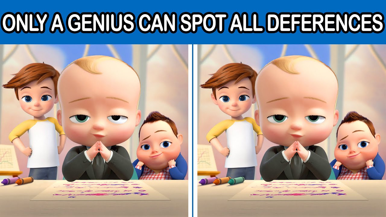 Spot the differences Baby Boss 2017 | HARD PUZZLE - YouTube