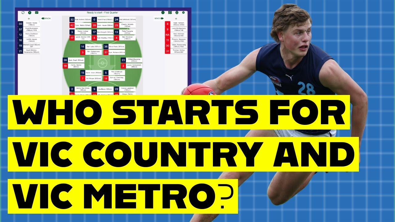 Vic Metro & Vic Country Start Their National Championships | Matchups, Lineups, Who will star ...