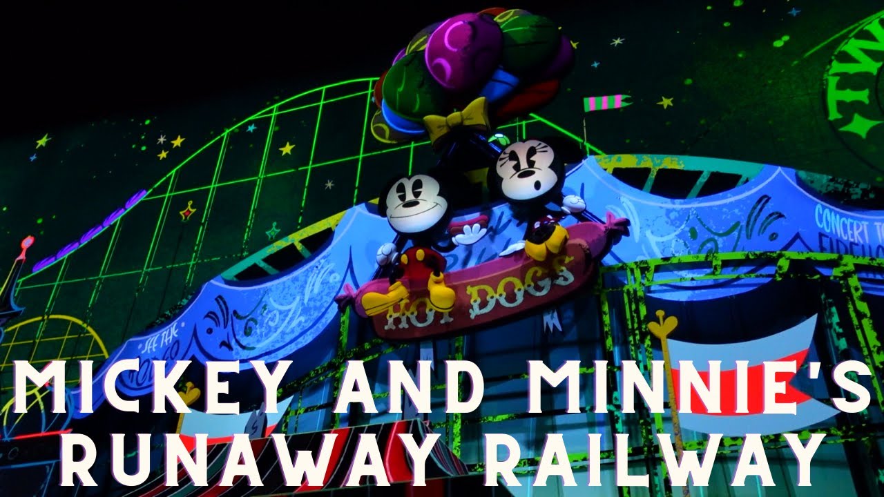 FIRST TIME ON MICKEY AND MINNIES RUNAWAY RAILWAY! FULL RIDE POV | WALT ...