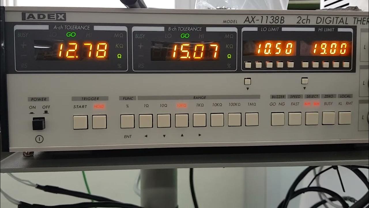 ADEX AX-1138B 2채널 서미스터(저항) 써미스터비교체커기** 1대의 측정기로 2대의 효과를 발휘합니다 - YouTube