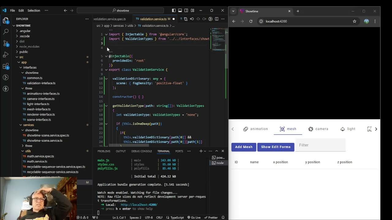 Angular/ThreeJS - Video 264 validation structure - YouTube