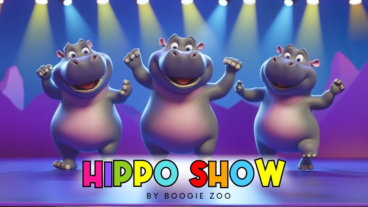 Hippo Show 🦛 | Fun Animal Dance Song for Kids | Clap, Stomp & Wiggle ...