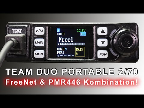 Volltreffer 🏆: Team Duo Portable 2/70 - FreeNet und PMR446 in einem Gerät mit Antenne! Großer Test!