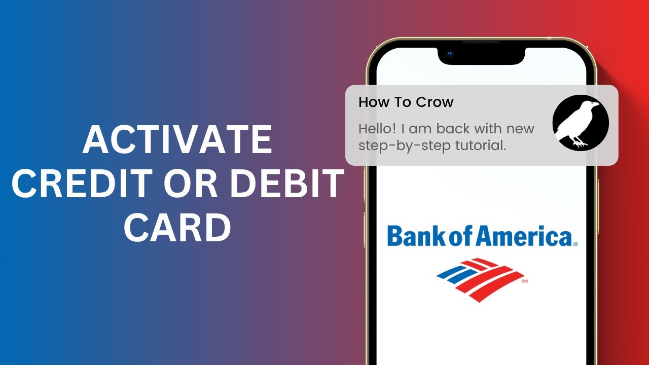 How to Activate Credit or Debit Card on Bank of America App - YouTube