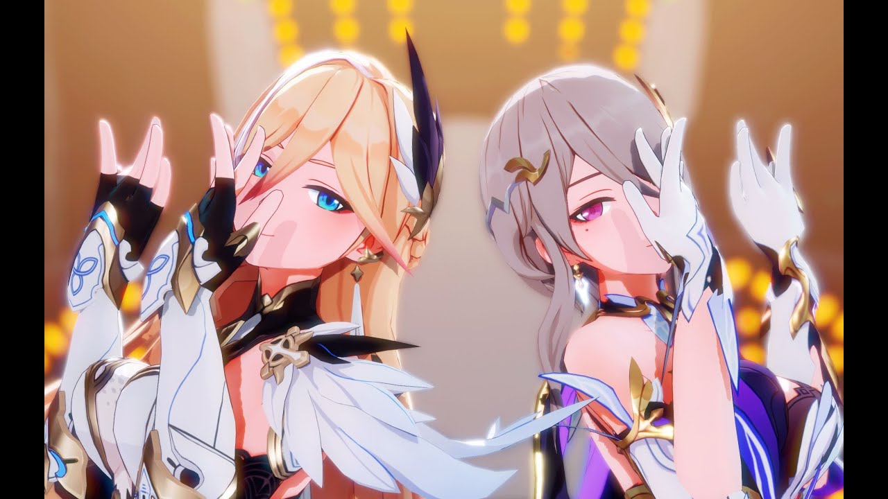 【Honkai Impact 3 MMD／4K／60FPS】「DOUBLE ARA ARA」 Bianca Ataegina & Rita ...