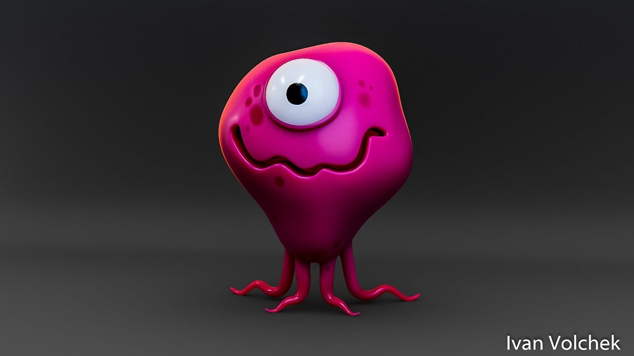 Creating a Cartoon Octopus Monster in Maya - YouTube