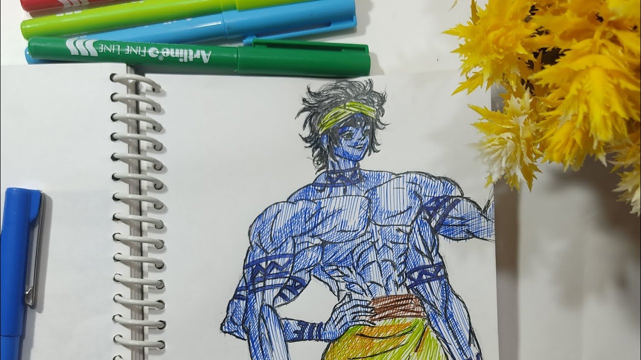 Shiva ragnarok | Anime sketch | Gauravartpen #shiva #drawing #youtube ...