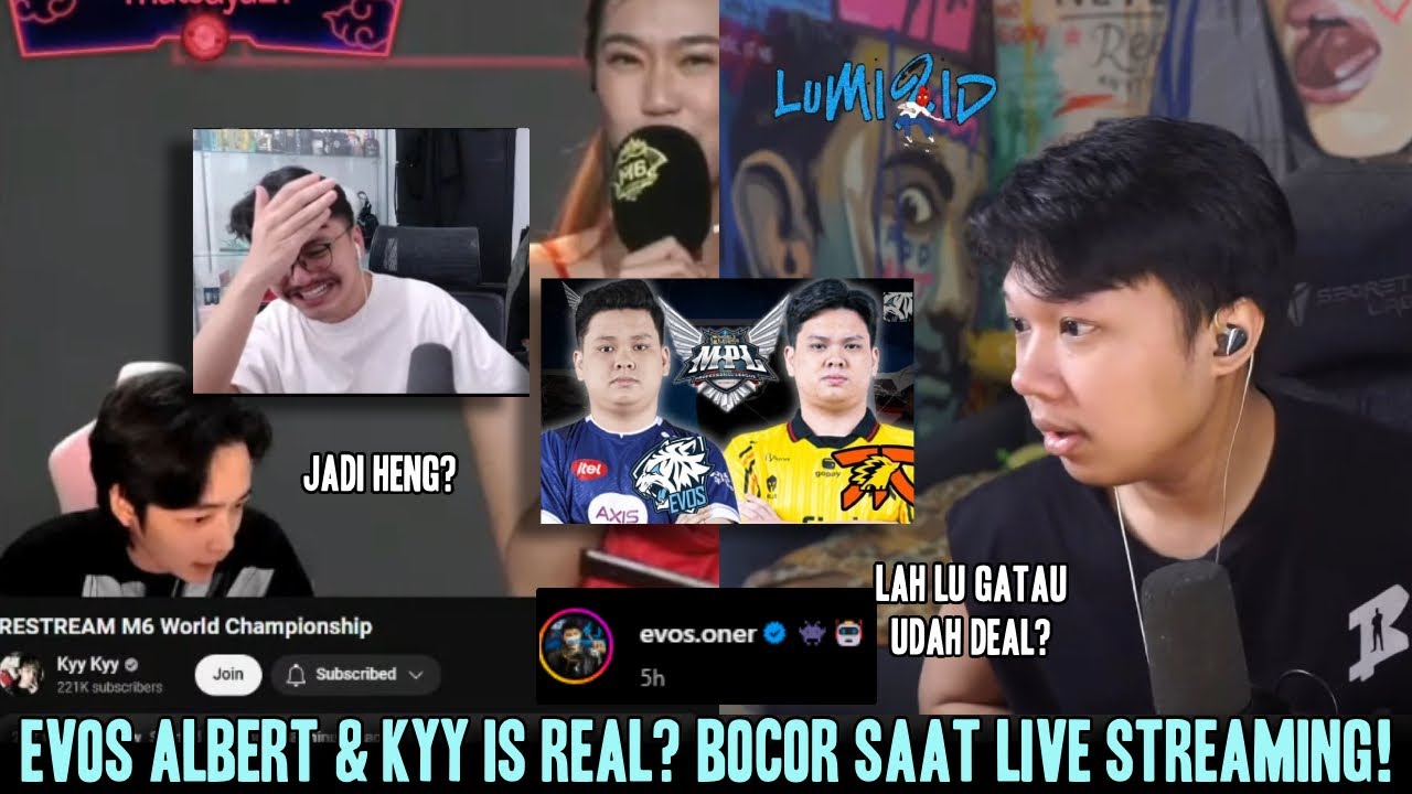 EVOS ALBERT & KYY IS REAL? BOCOR SAAT LIVE STREAMING MAS ADE DAN ...