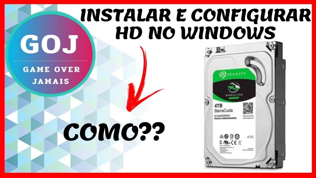 COMO INSTALAR E CONFIGURAR UM SEGUNDO HD NO WINDOWS - YouTube