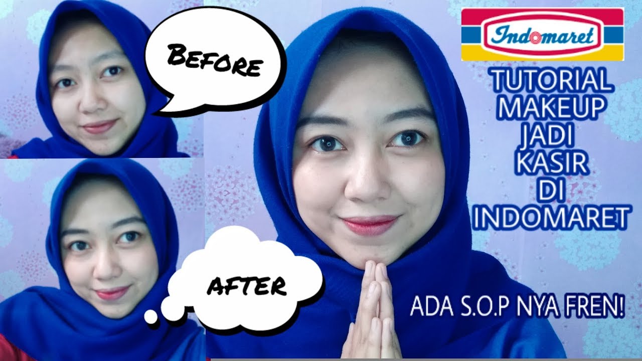 TUTORIAL MAKE UP KERJA DI INDOMARET // Daily work make up - YouTube