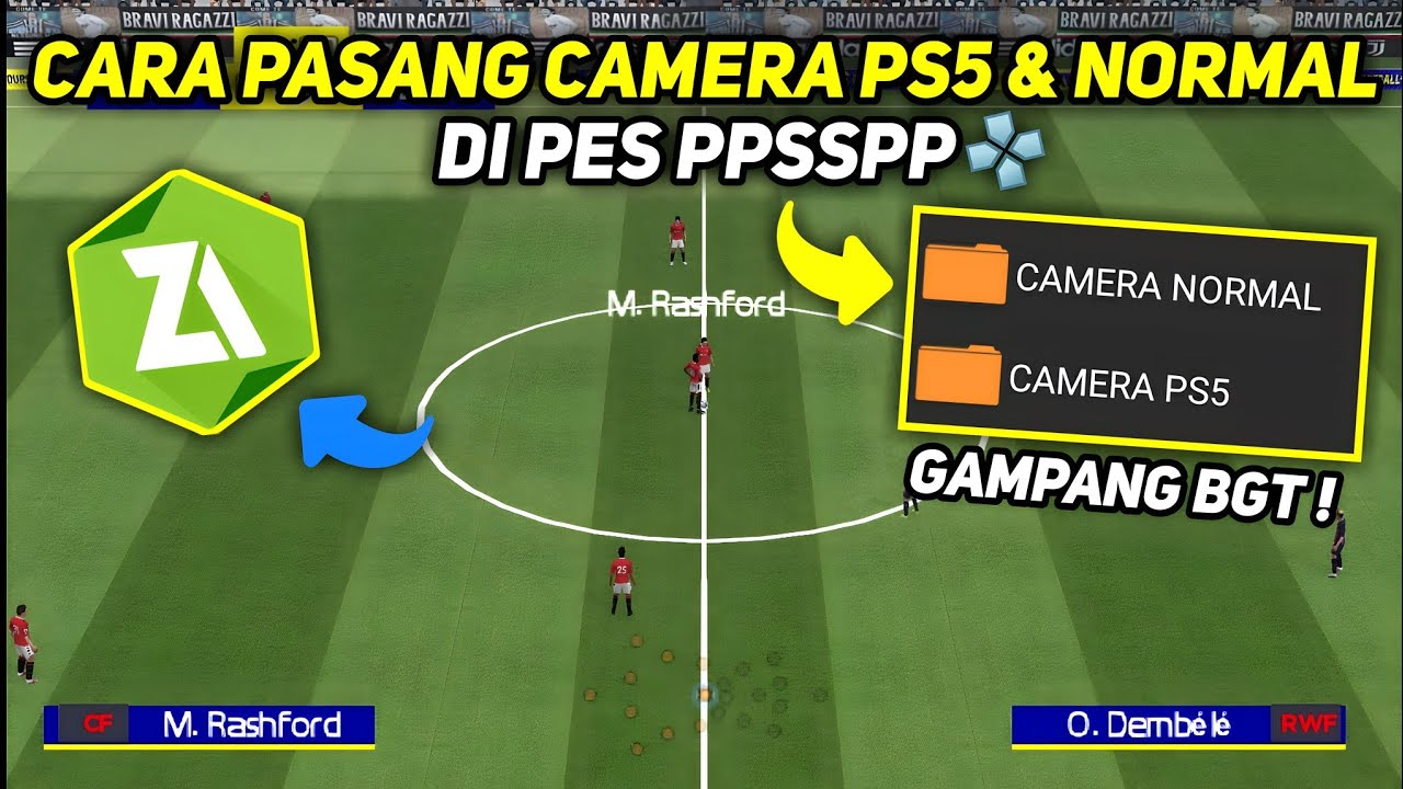 Cara Memasang Camera PS5 dan Camera Normal di PES PPSSPP, Gampang ...