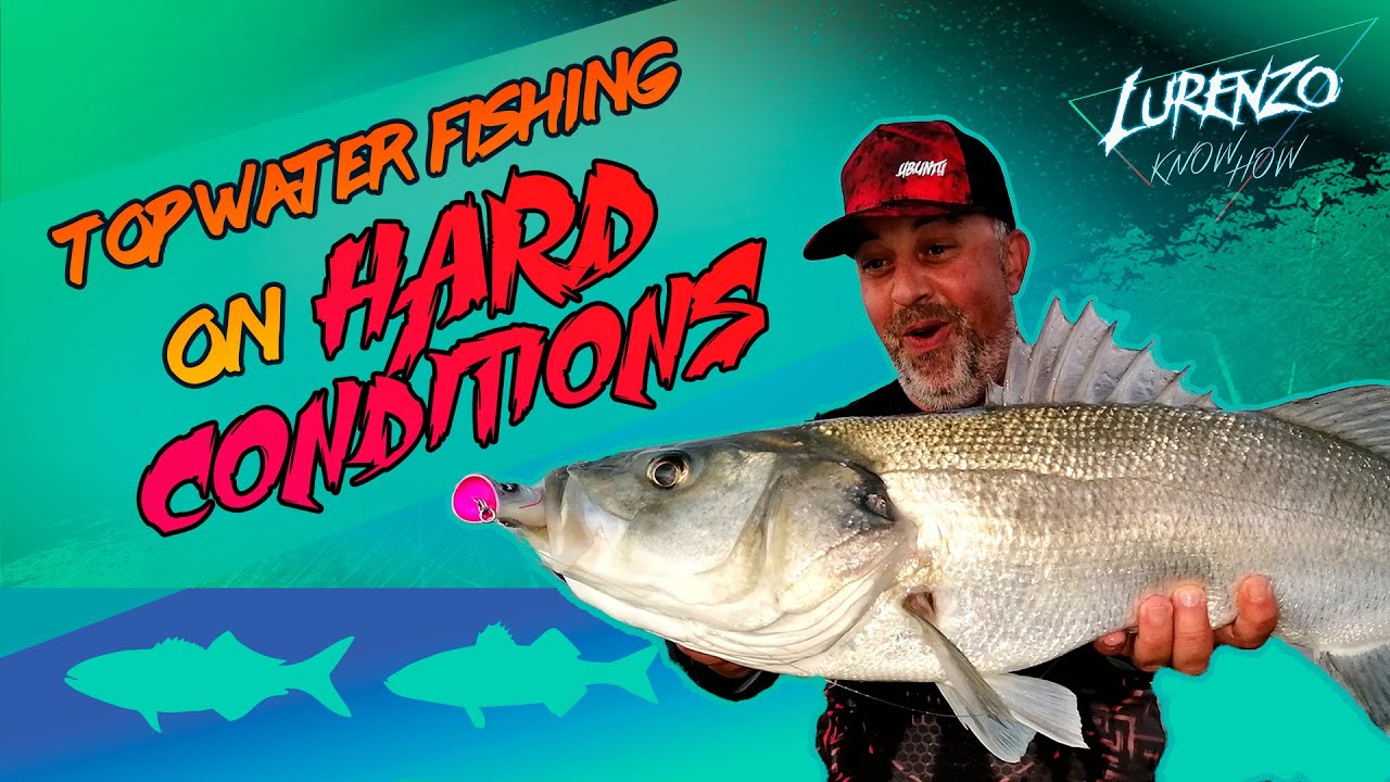 Fishing with topwater lures under hard conditions - YouTube