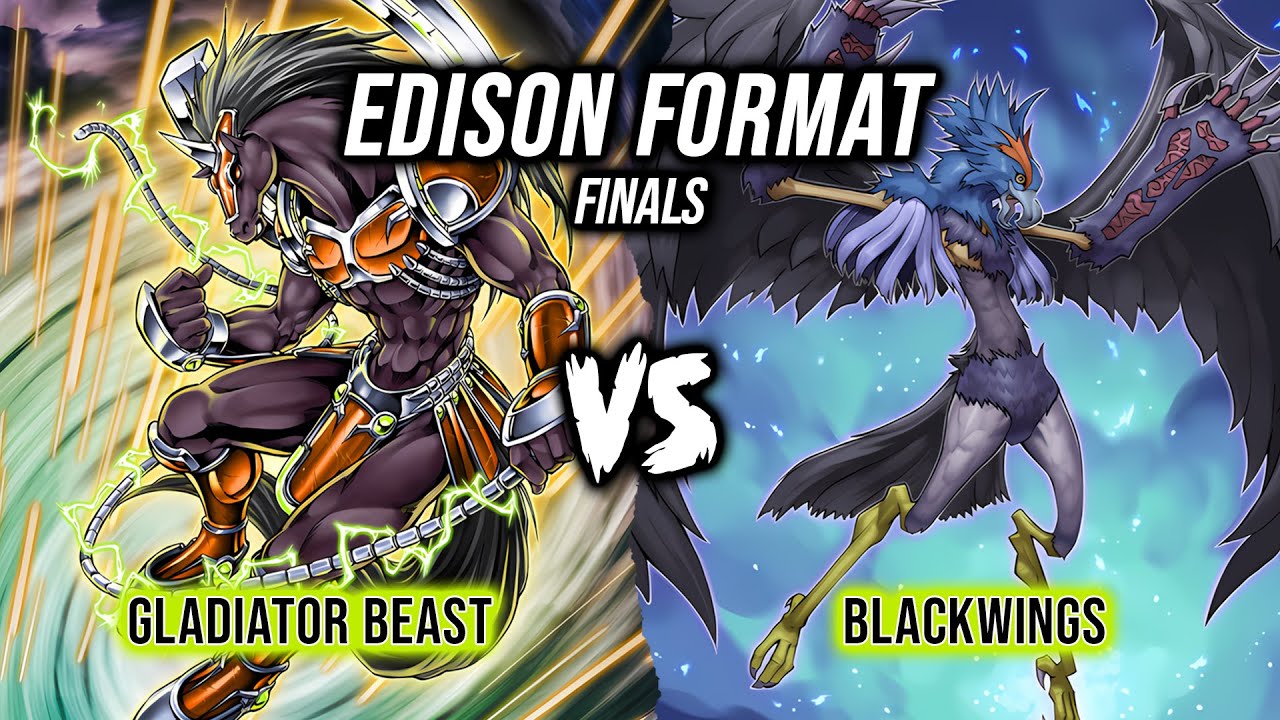 Yu-Gi-Oh! Edison Format Finals: Gladiator Beast Vs Blackwings - YouTube