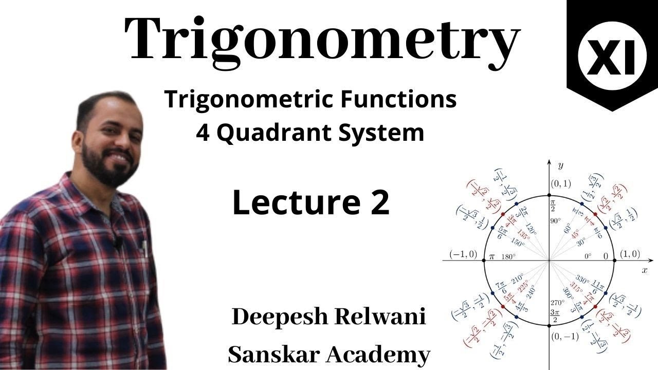 4 Quadrant System Of Trignometric Angles Class 11 | Trigonometric ...