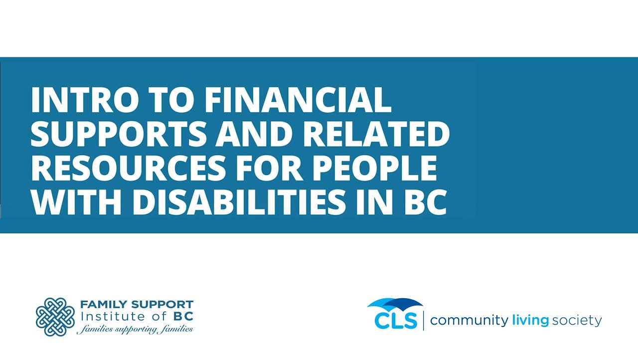 Intro to Financial Supports and Related Resources for People with ...