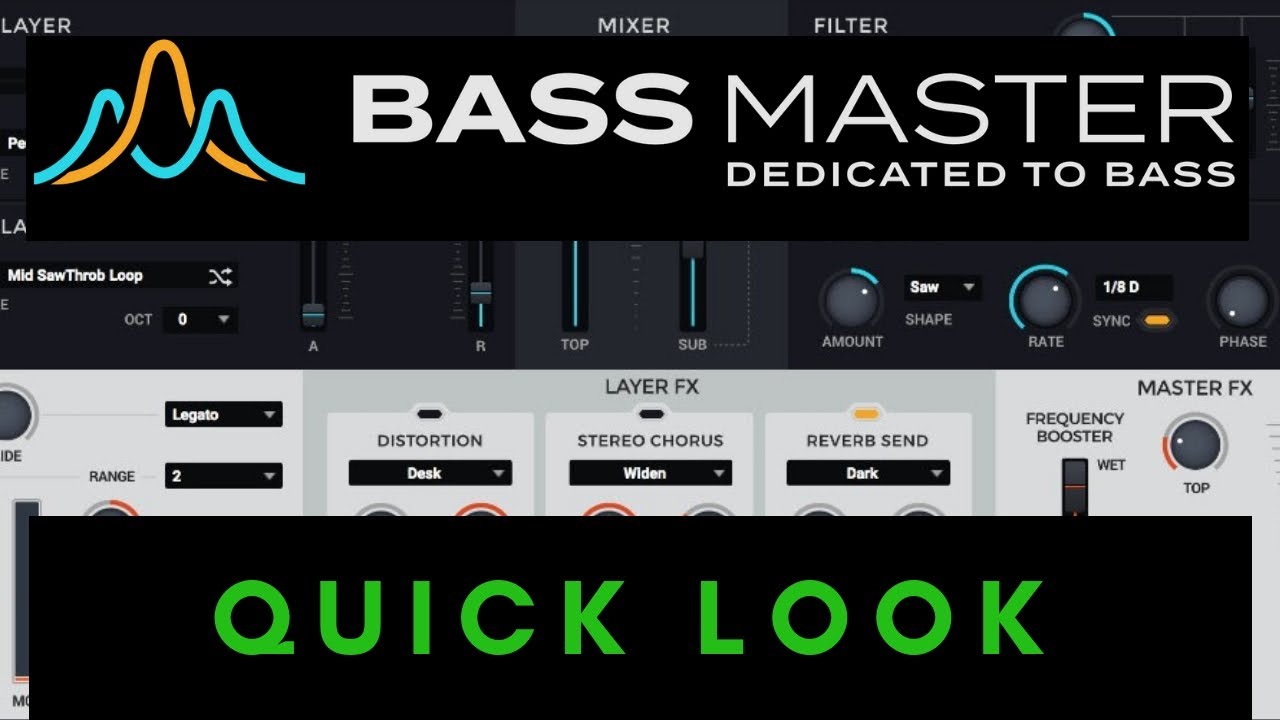 Bass Master Synth From Loopmasters Quick Review - YouTube