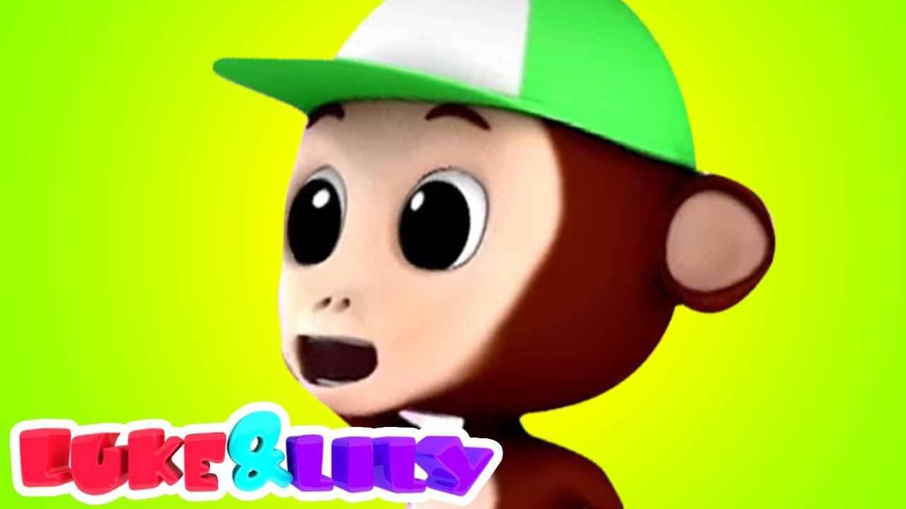 Cinque scimmiette | Filastrocche per bambini | Luke and Lily Italiano ...