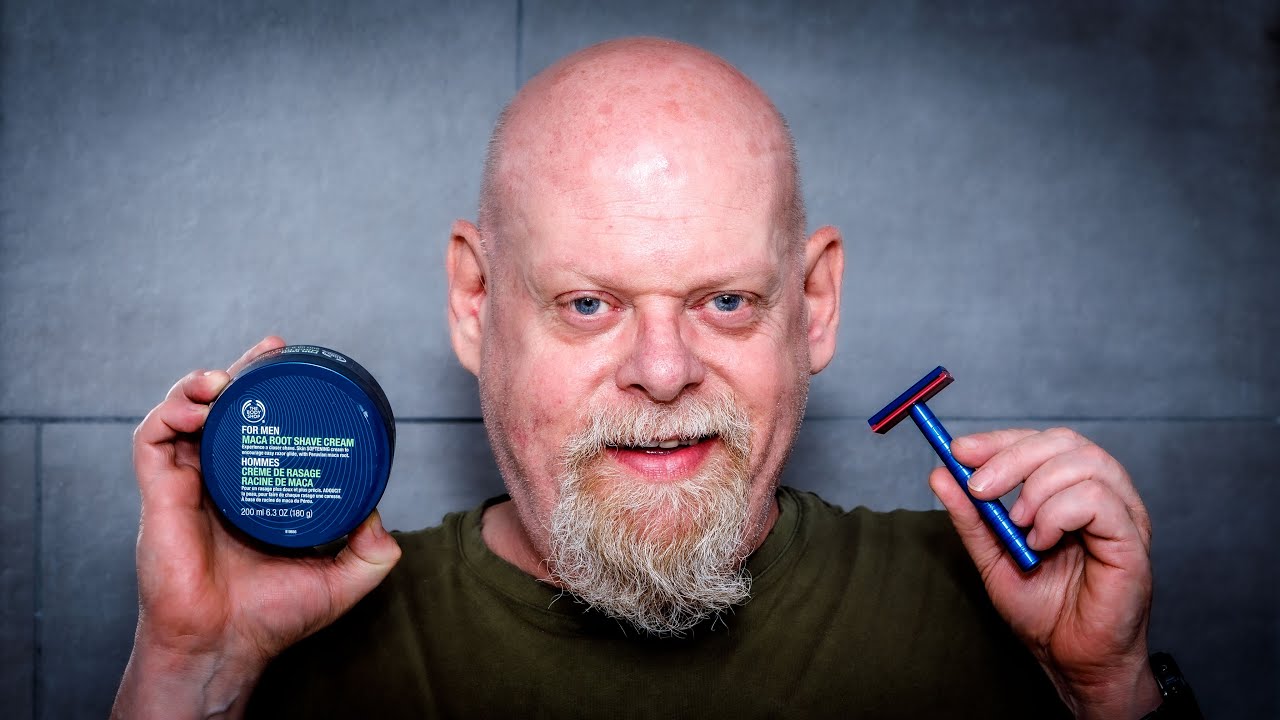 Mr G Head Shave No95 Henson AL13 & Body Shop Maca Root shaving cream ...