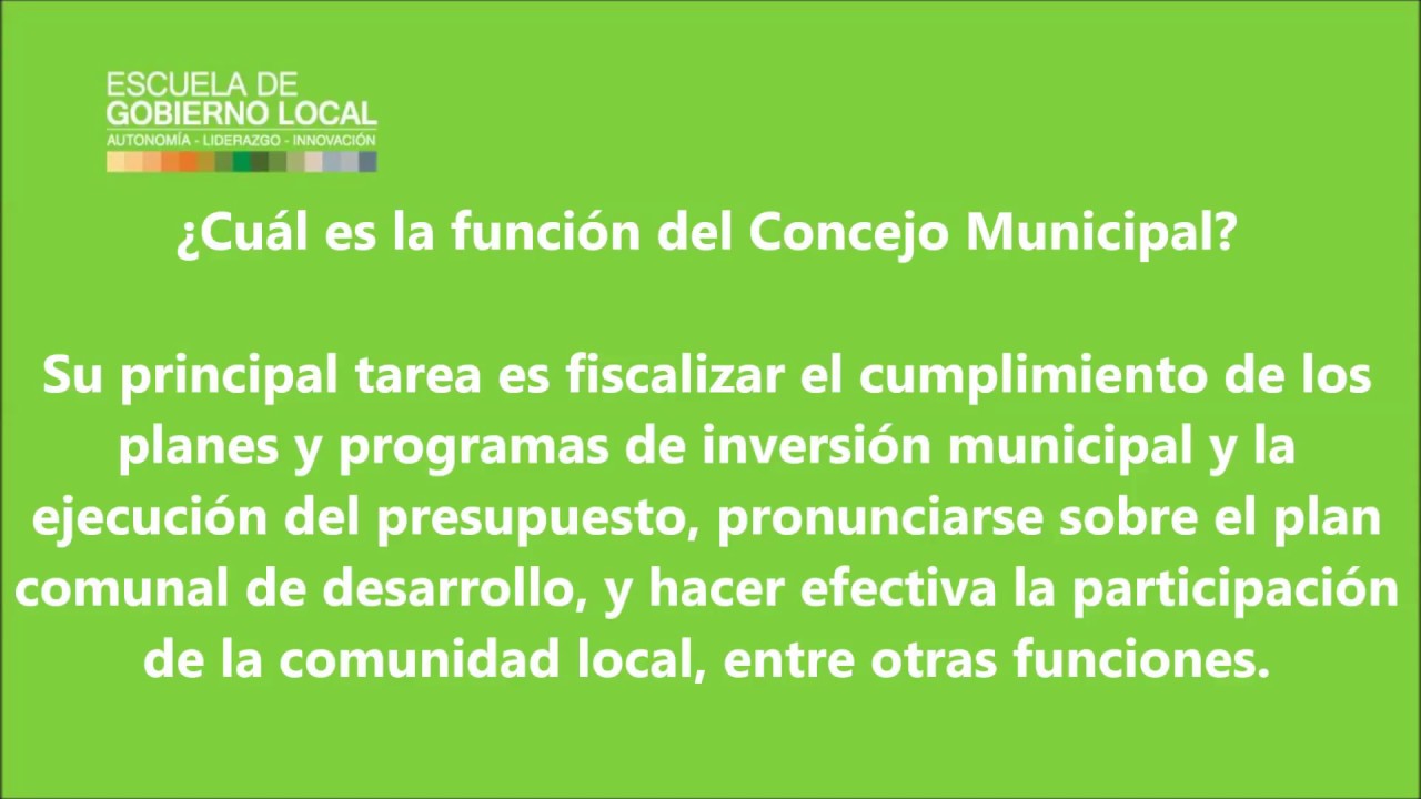 ¿QUÉ ES UNA MUNICIPALIDAD? SUS FUNCIONES - Chile. - YouTube
