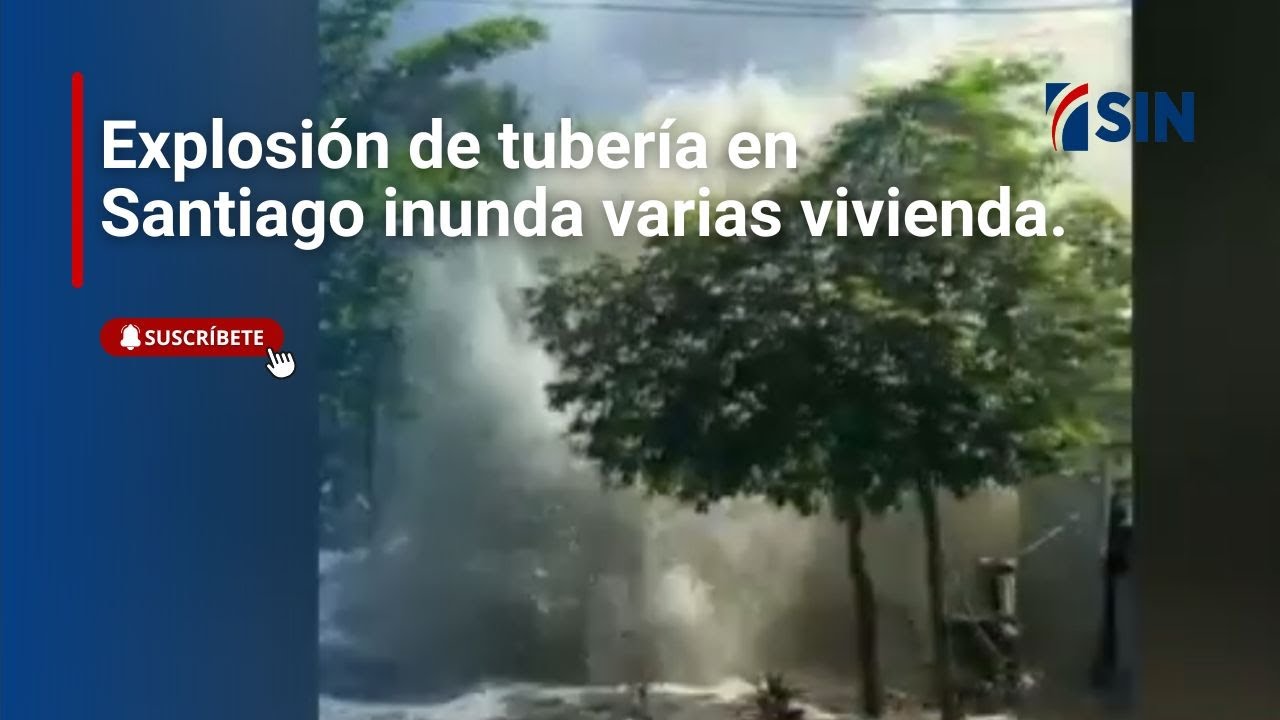Explosión de tubería inunda viviendas - YouTube