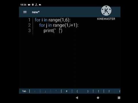 #2,how to print Python pattern '*' in triangle shapes #python # ...