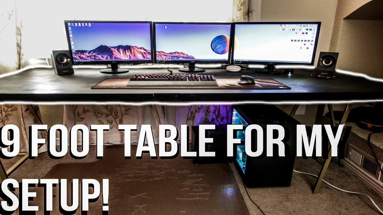 I Made a DESK Out of a 9 FOOT DOOR ! | Vlog - YouTube
