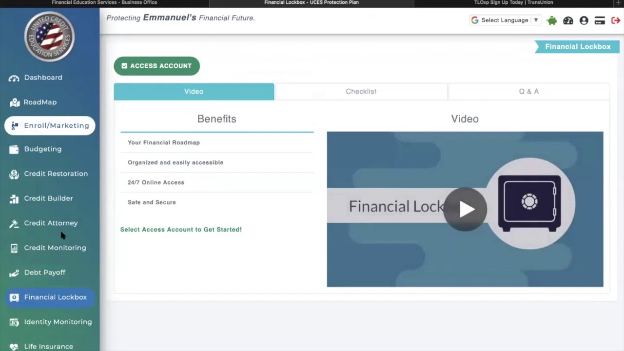 Activating Your UCES Protection Plan. - YouTube